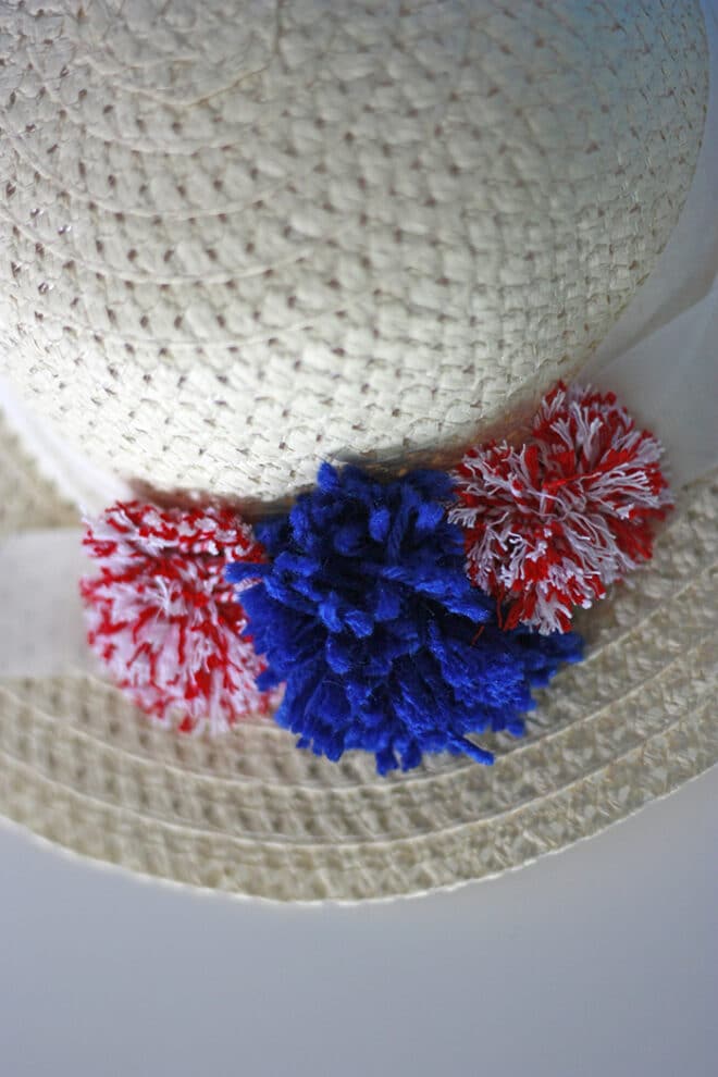 DIY Pom Pom Sun Hat - How to make your own!