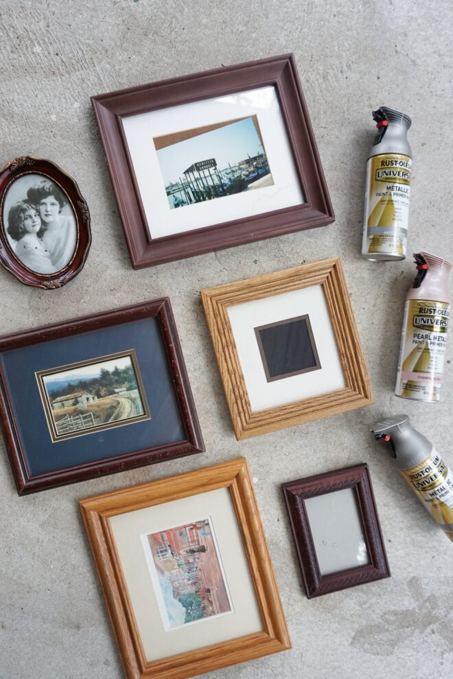 Spray Painting Picture Frames: Thrift Shop Challenge!