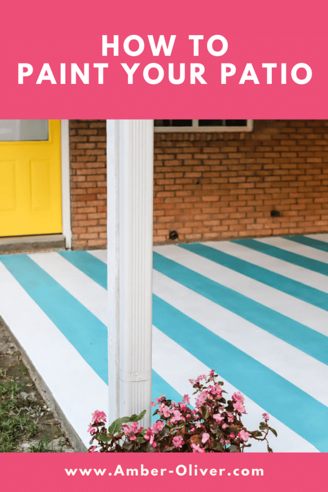 How To Paint Concrete Floors On Your Patio - Amber Oliver