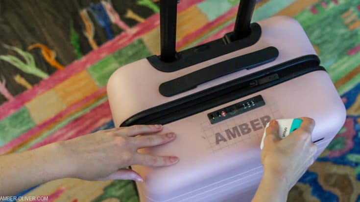 DIY Luggage Sticker with Cricut Joy - Amber Oliver