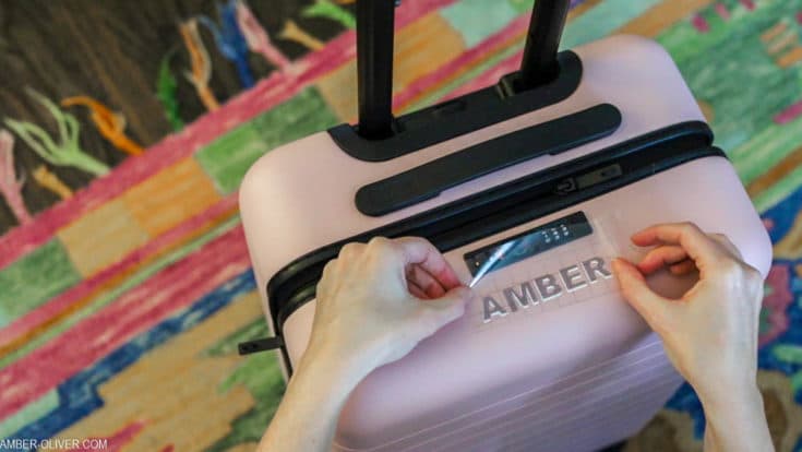 DIY Luggage Sticker with Cricut Joy - Amber Oliver