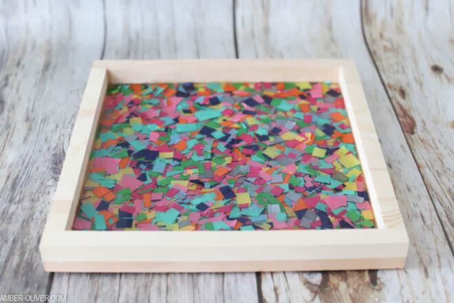 DIY Confetti Resin Tray - Amber Oliver