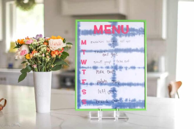 Thrifted Home Decor: DIY Kitchen Menu Board