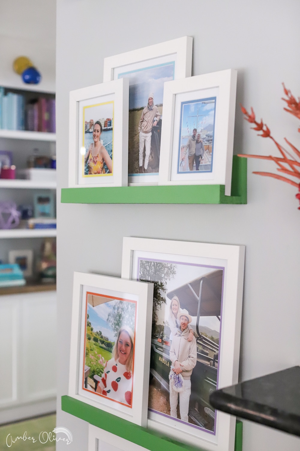 Colorful Picture Ledge Gallery Wall - Amber Oliver