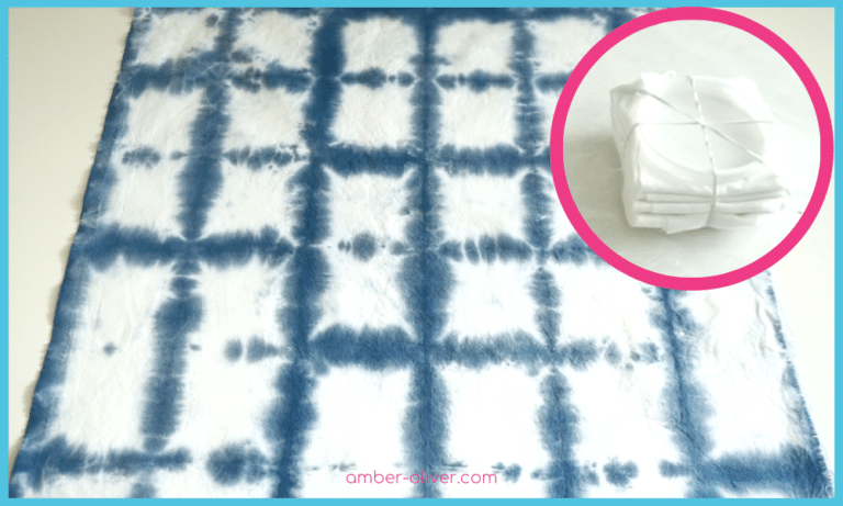 Easy Tie Dye Wall Art with 4 Shibori Dye Patterns