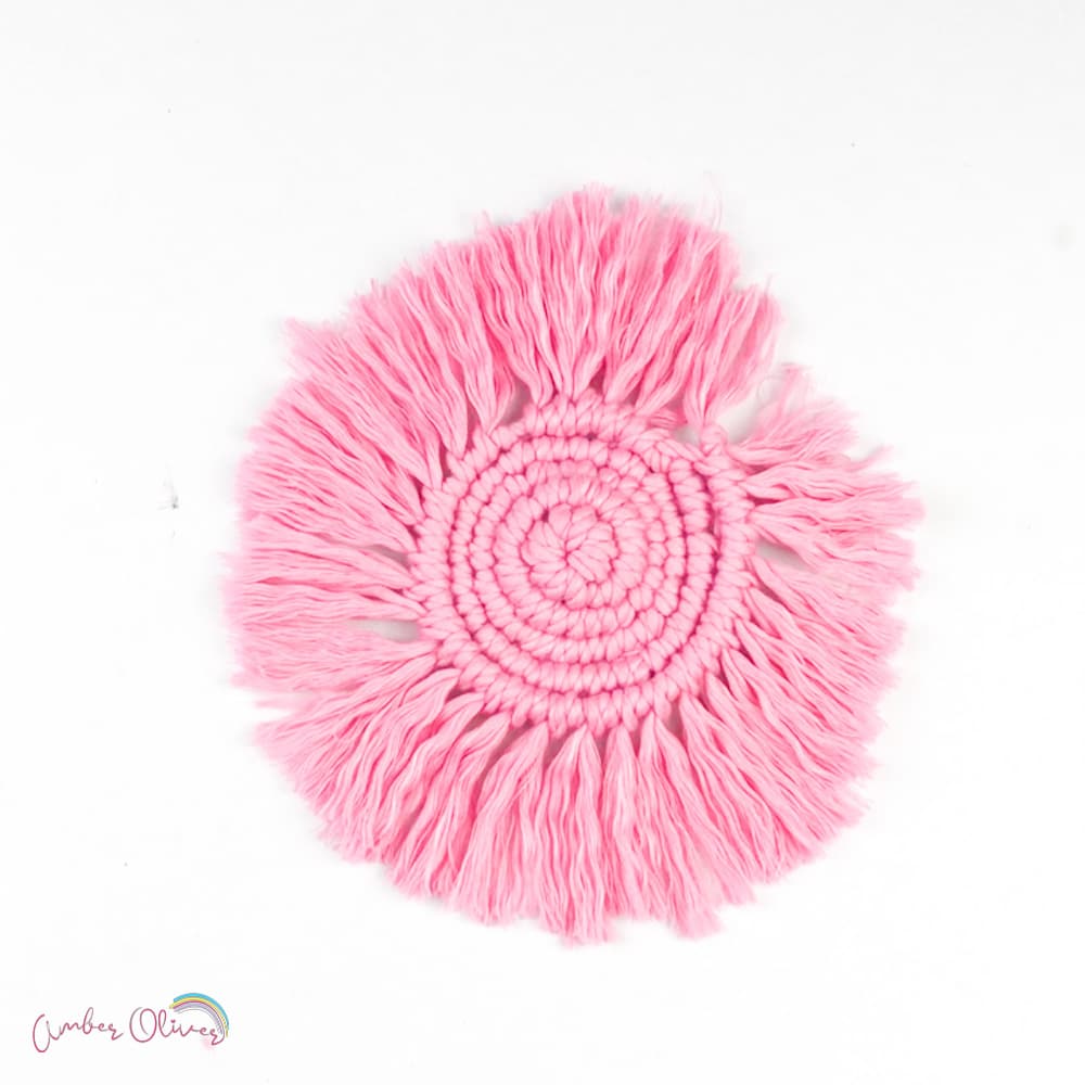 How to Make Easy DIY Macrame Coasters - Amber Oliver