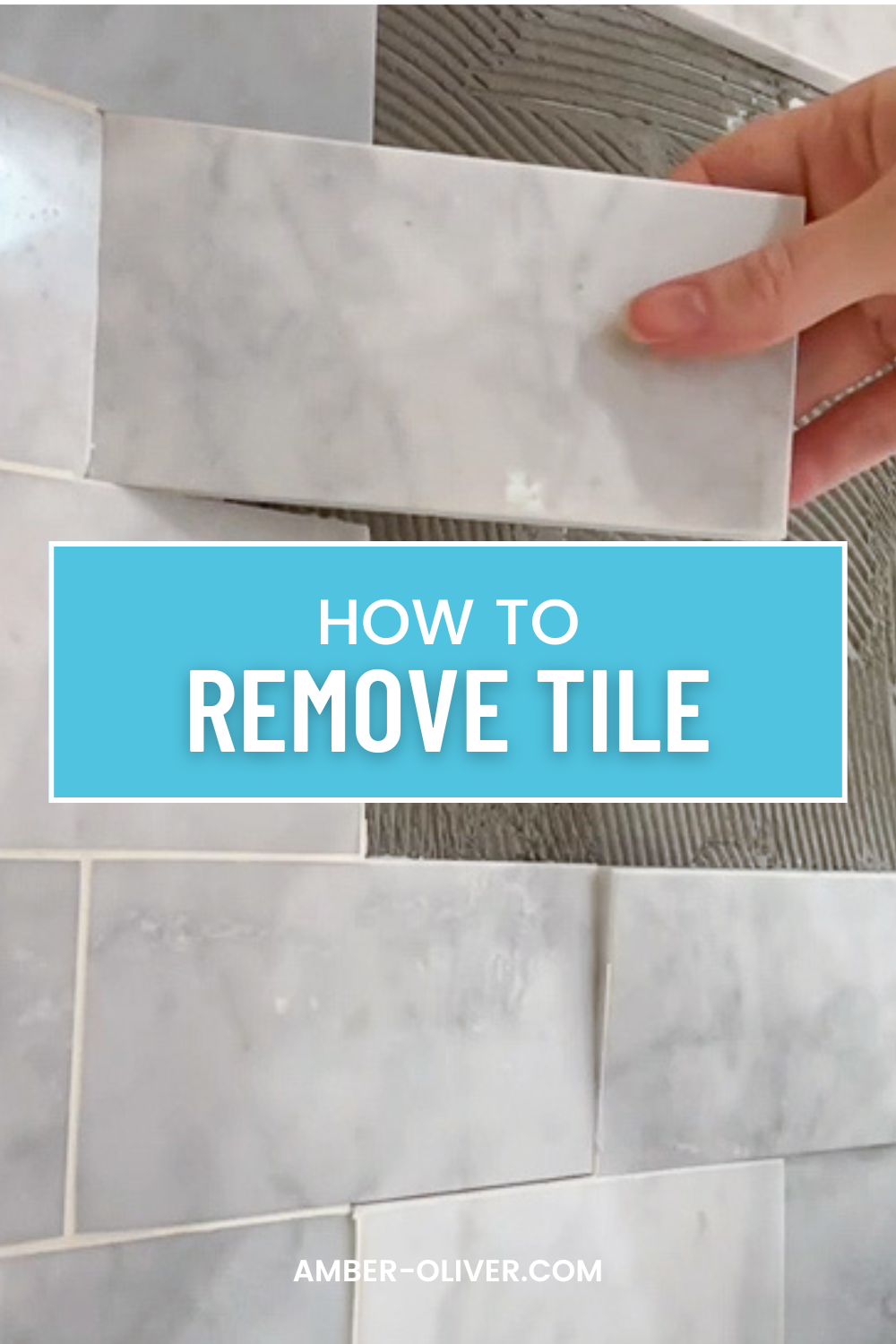 How To Remove Tile Backsplash - Amber Oliver