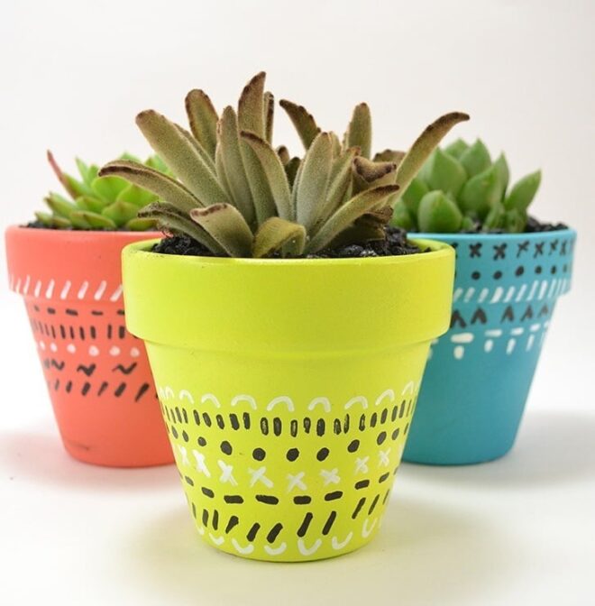 From Plain to Pretty: 15 Inspiring Clay Pots Painting Ideas